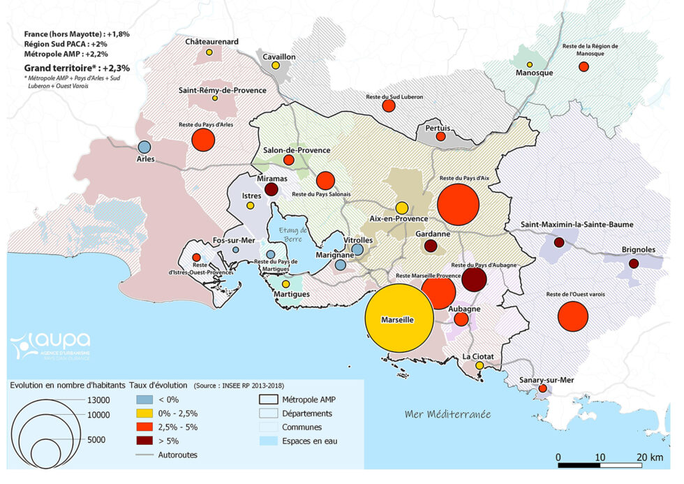Cartographie de la démographie récente - Aupa - Publications